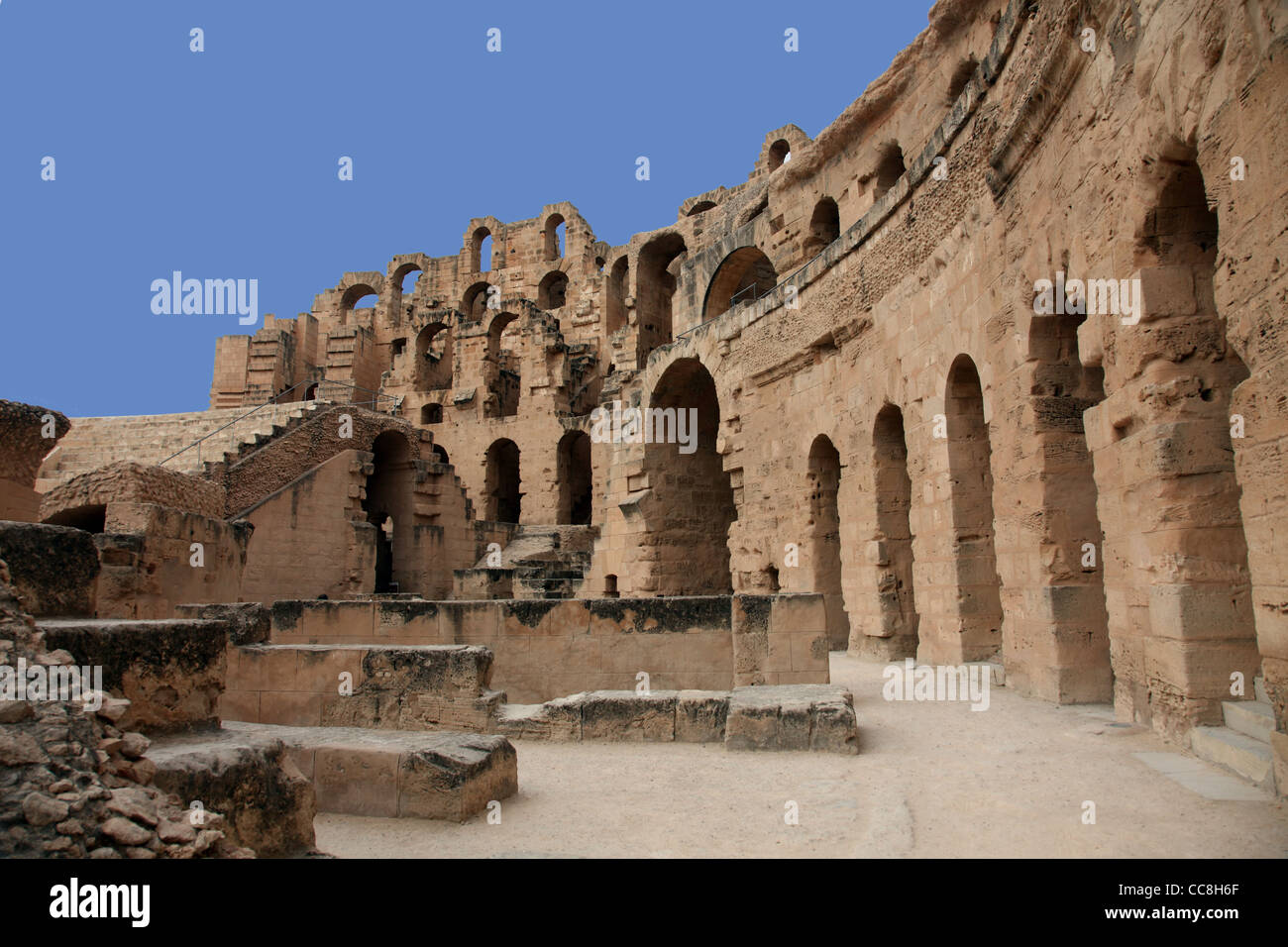The amphitheater in El Jem, Tunisia Stock Photo - Alamy