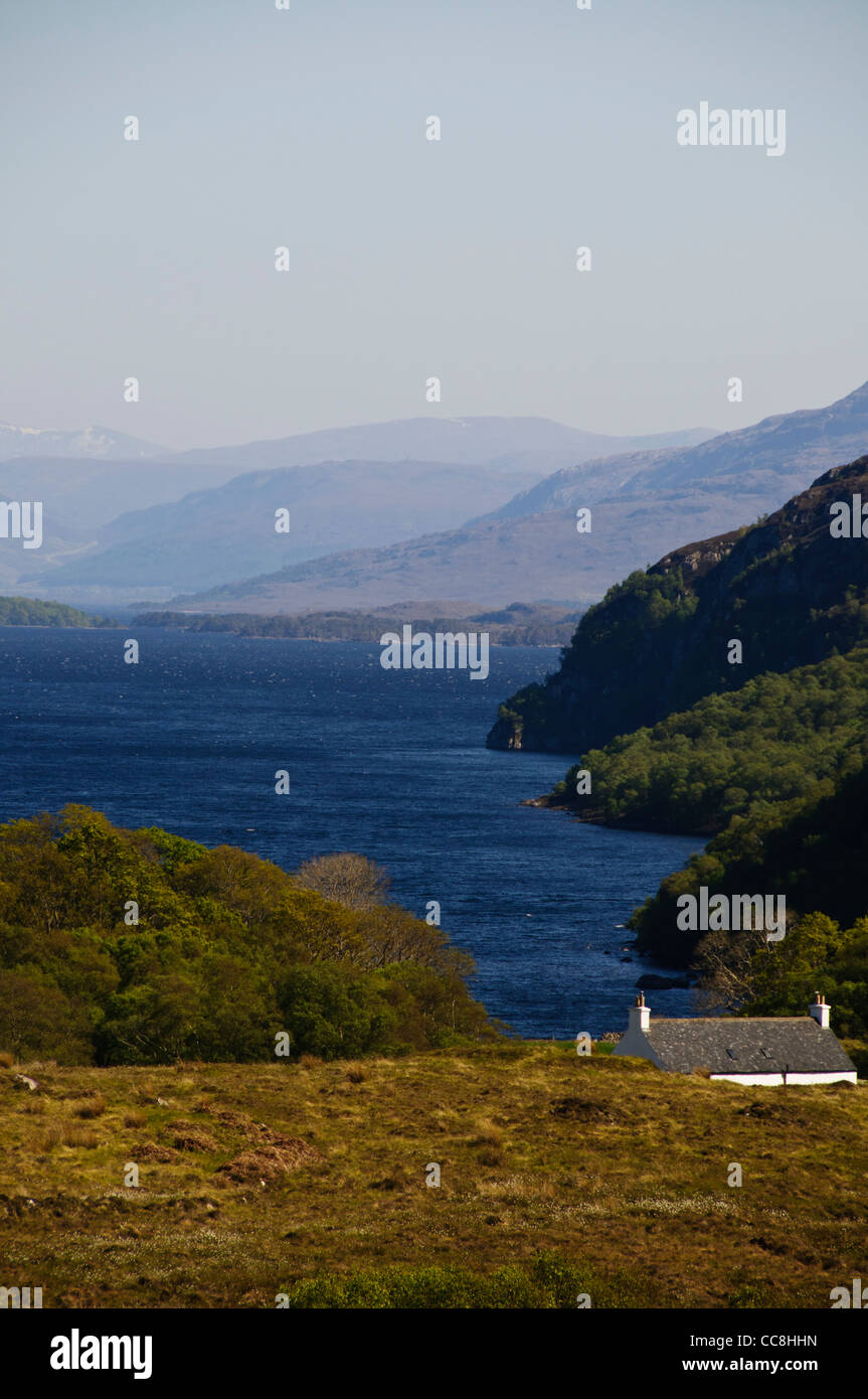 Poolewe Loch Maree, Mountains Beinn Airdh Charr 791m,Beinn Lair 859m ...