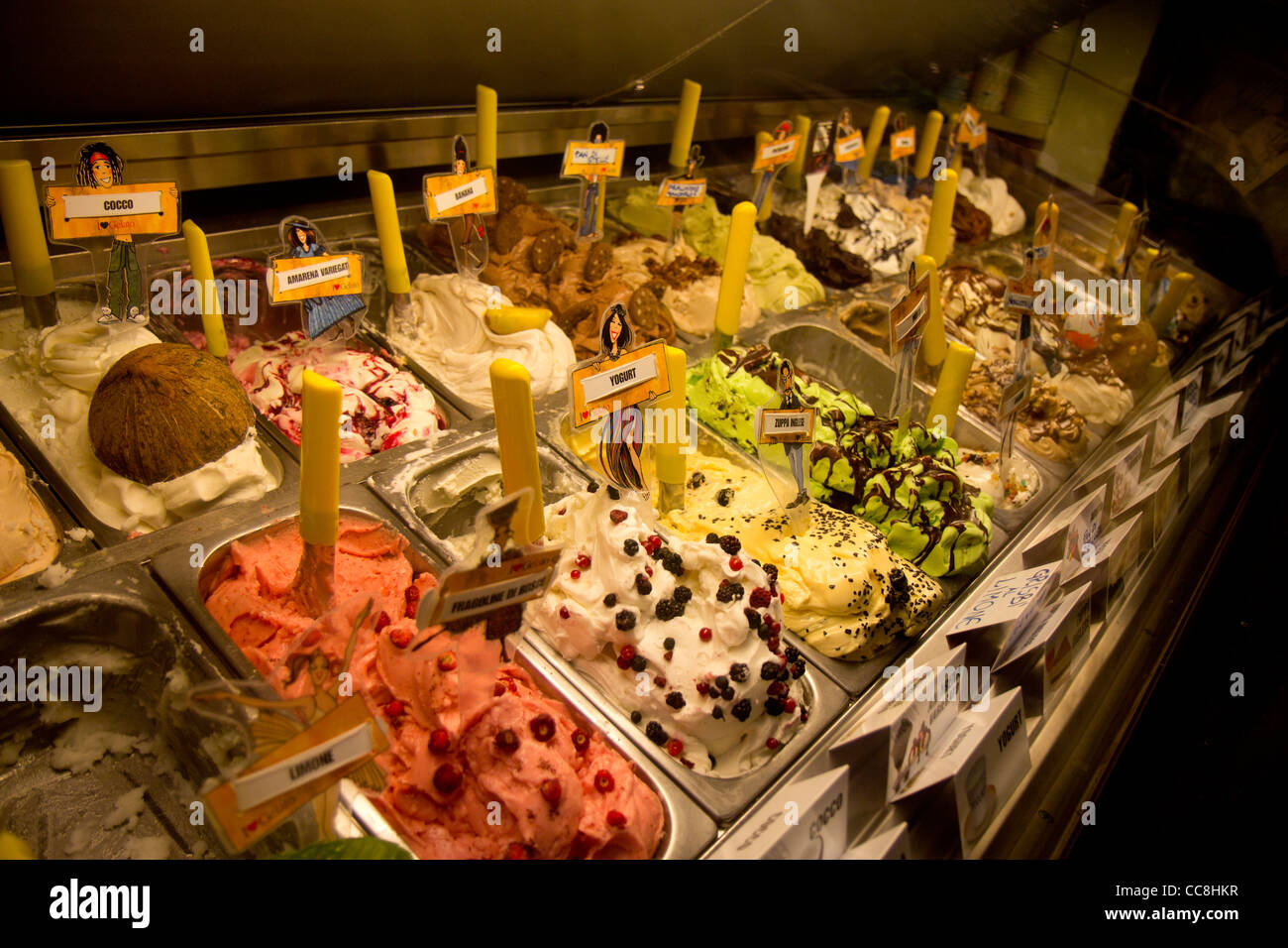 Italian Gelato icecream Stock Photo - Alamy