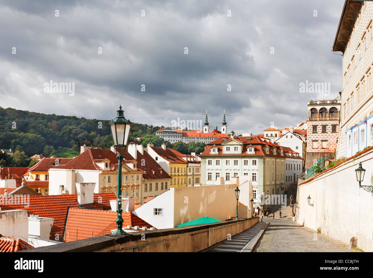 Prague residential building hi-res stock photography and images - Alamy