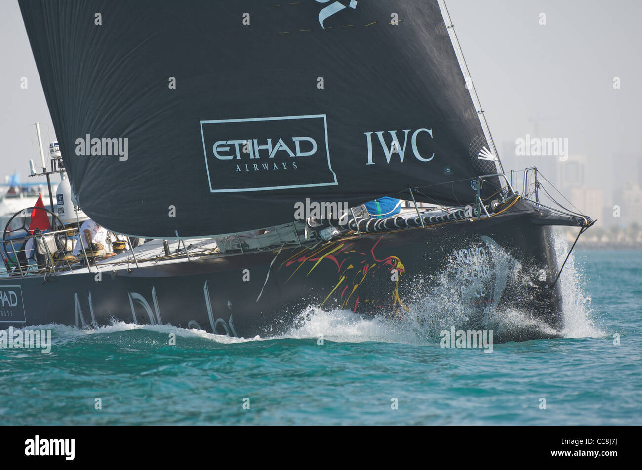 13.01.2012, Abu Dhabi. Volvo Ocean Race, Abu Dhabi Ocean racing boat ...