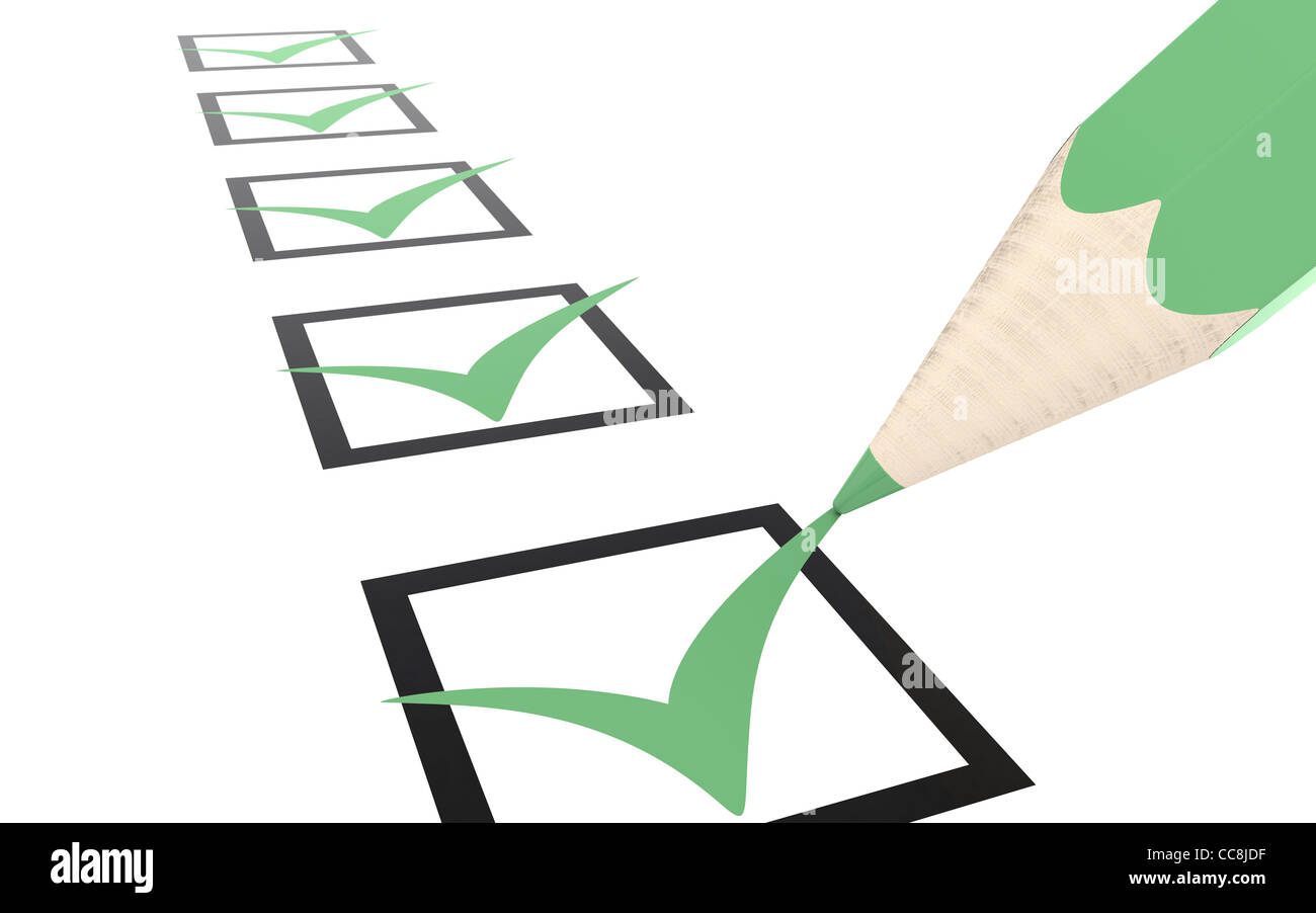 Check list green eco edition hi-res stock photography and images - Alamy