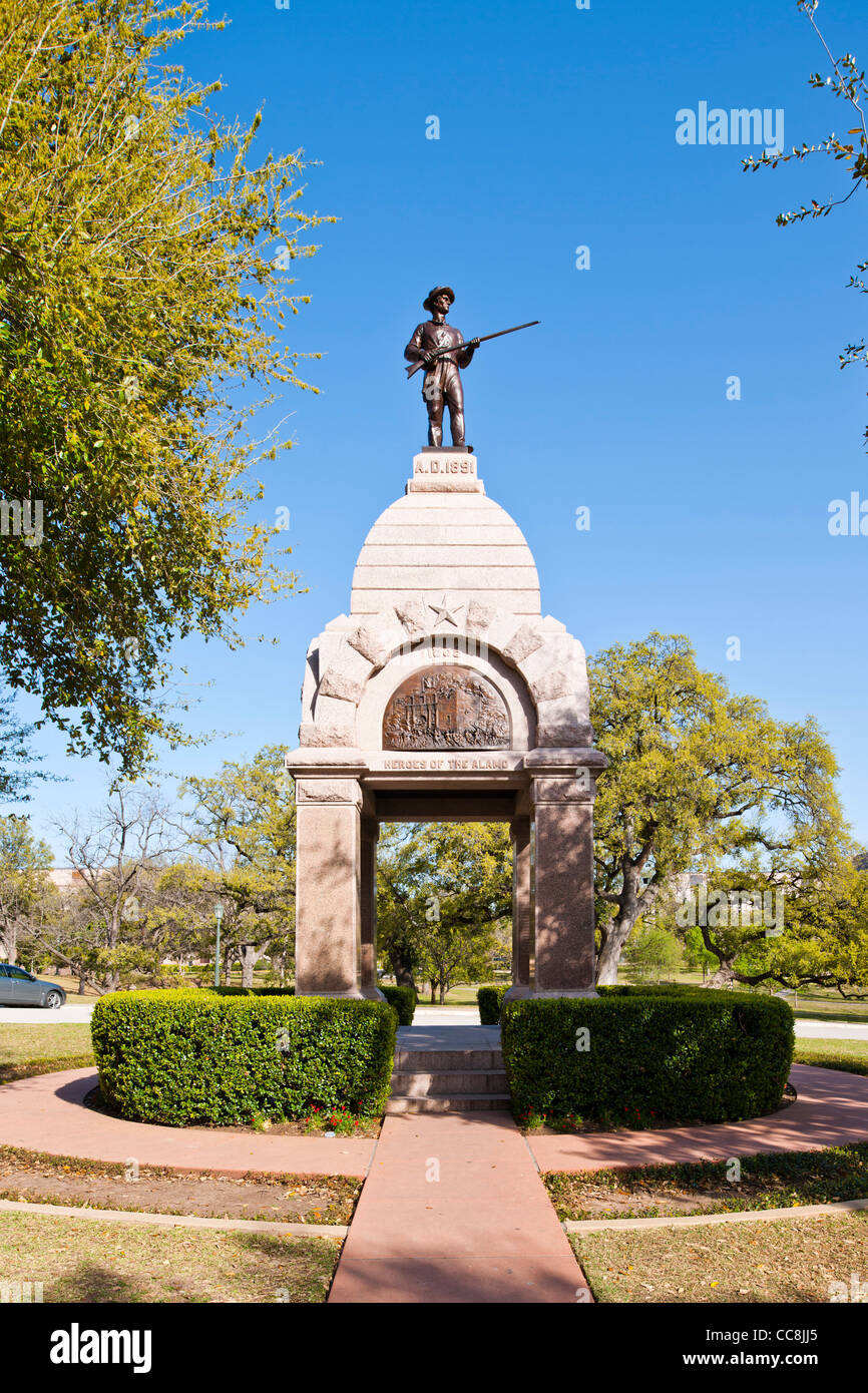 Heroes of Alamo monument, Austin, TX Stock Photo - Alamy