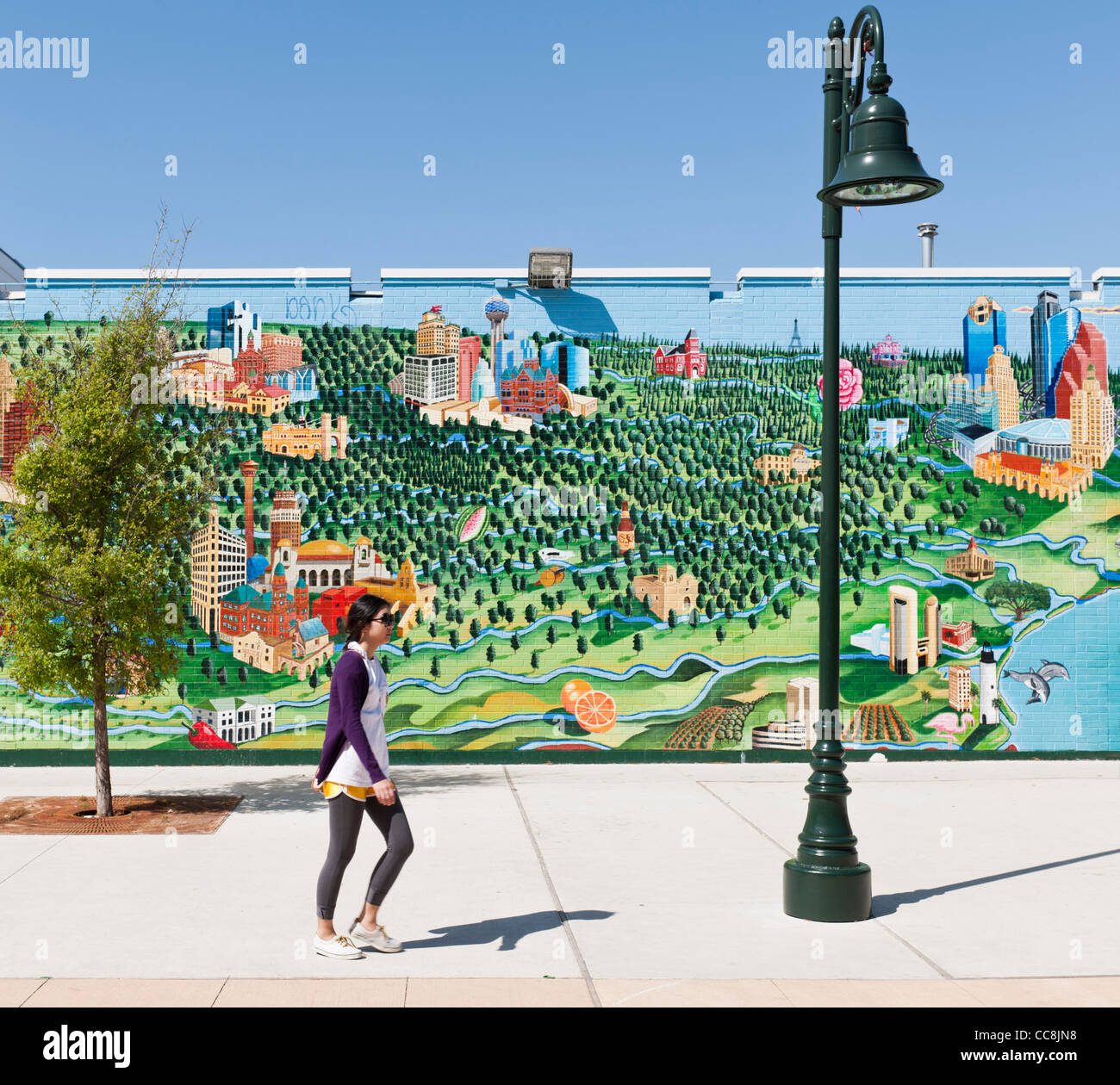Renaissance Market, Drag, mural, Austin, TX Stock Photo - Alamy
