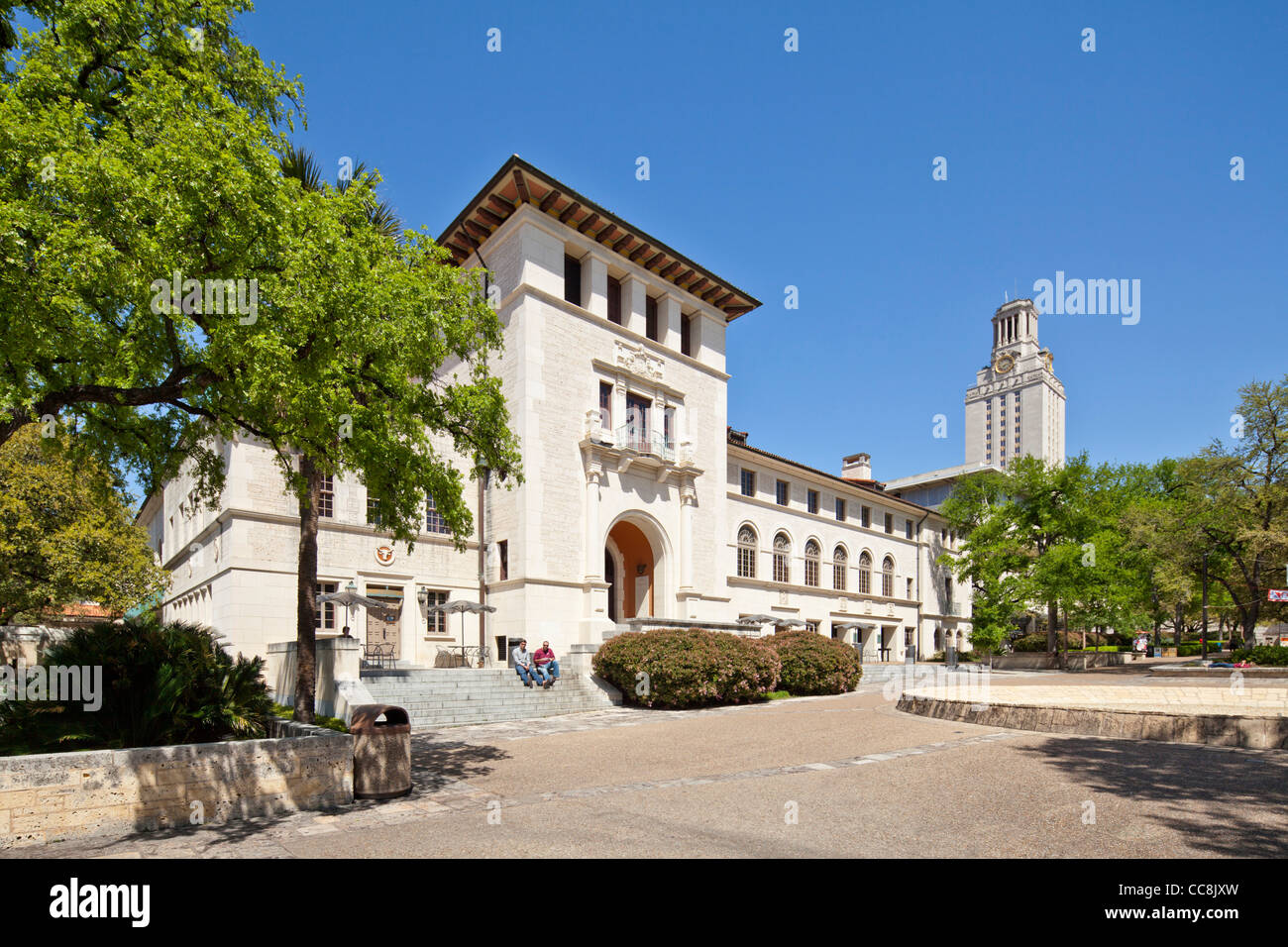 Union building & Tower, West mall, Texas University Austin, TX Stock ...