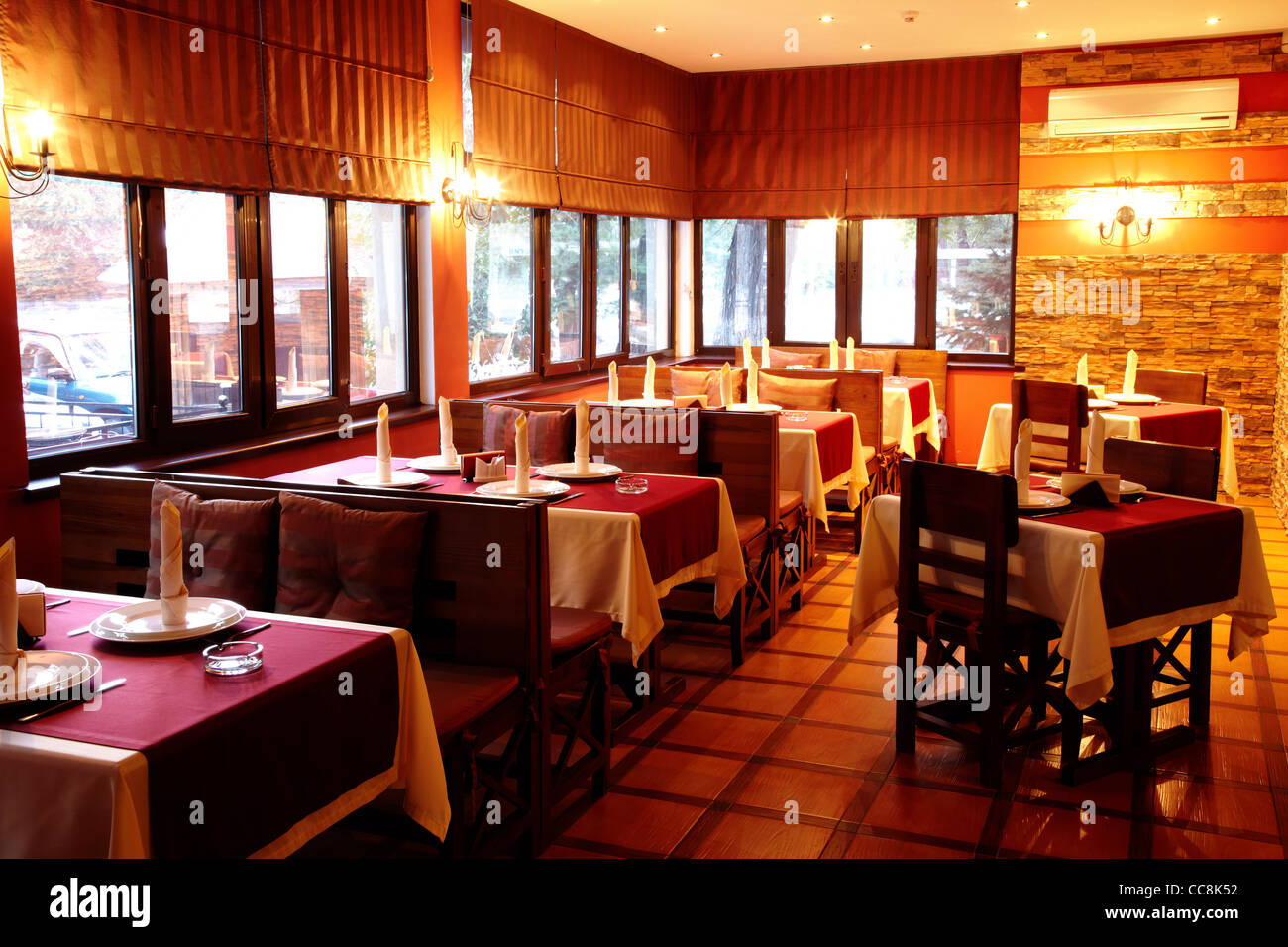 Interior of the restaurant Stock Photo - Alamy