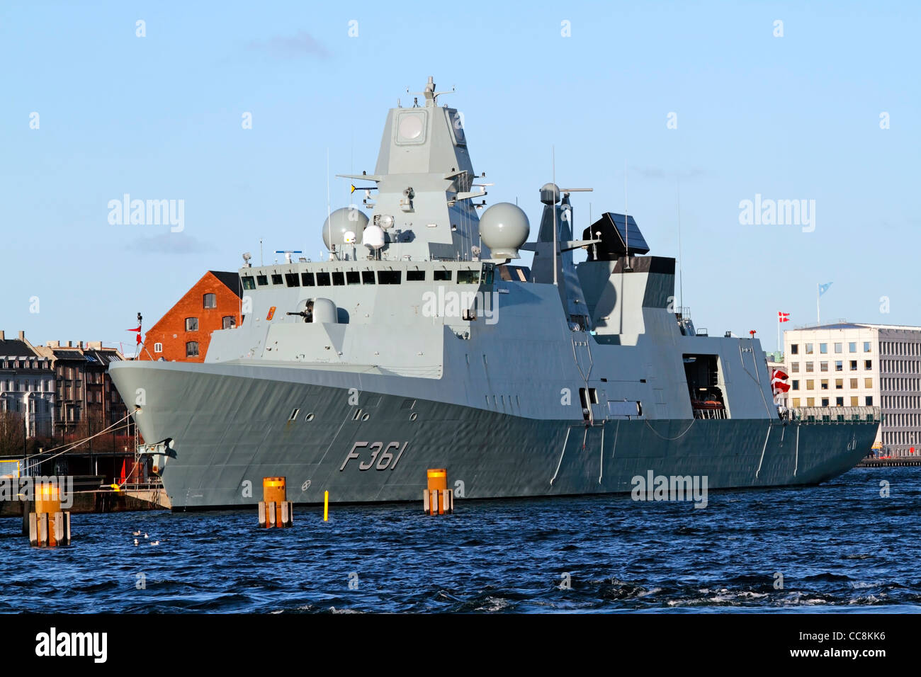 HDMS Iver Huitfeldt, one of three new frigates of Iver Huitfeldt class ...
