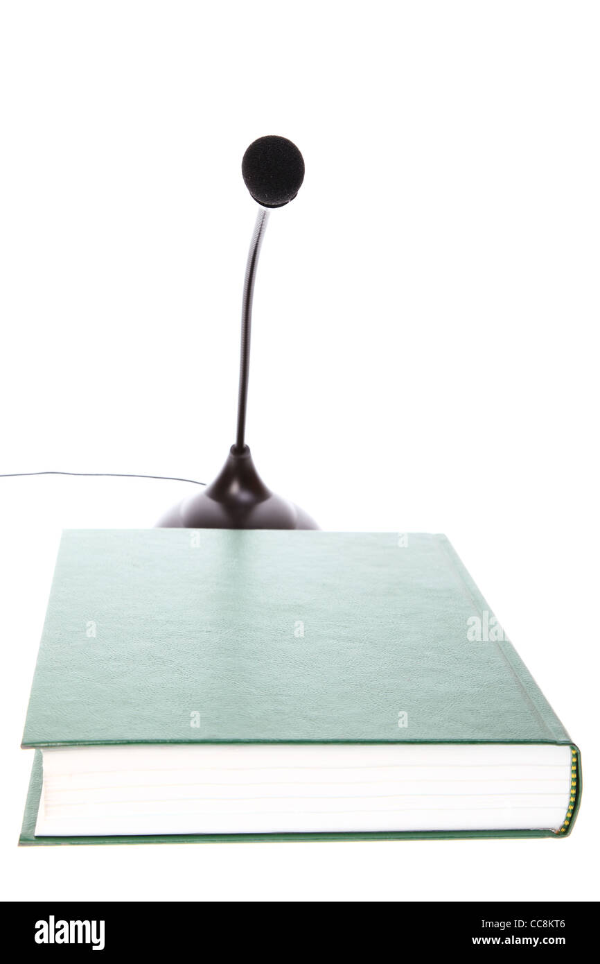 Books microphone hi-res stock photography and images - Alamy