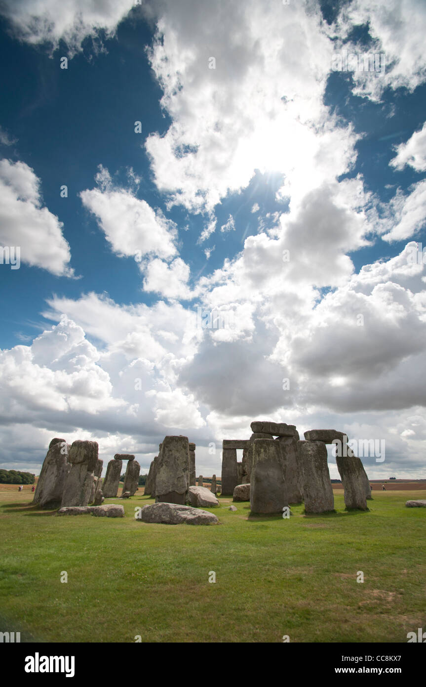Stone henge stands beneath the clouds Stock Photo - Alamy