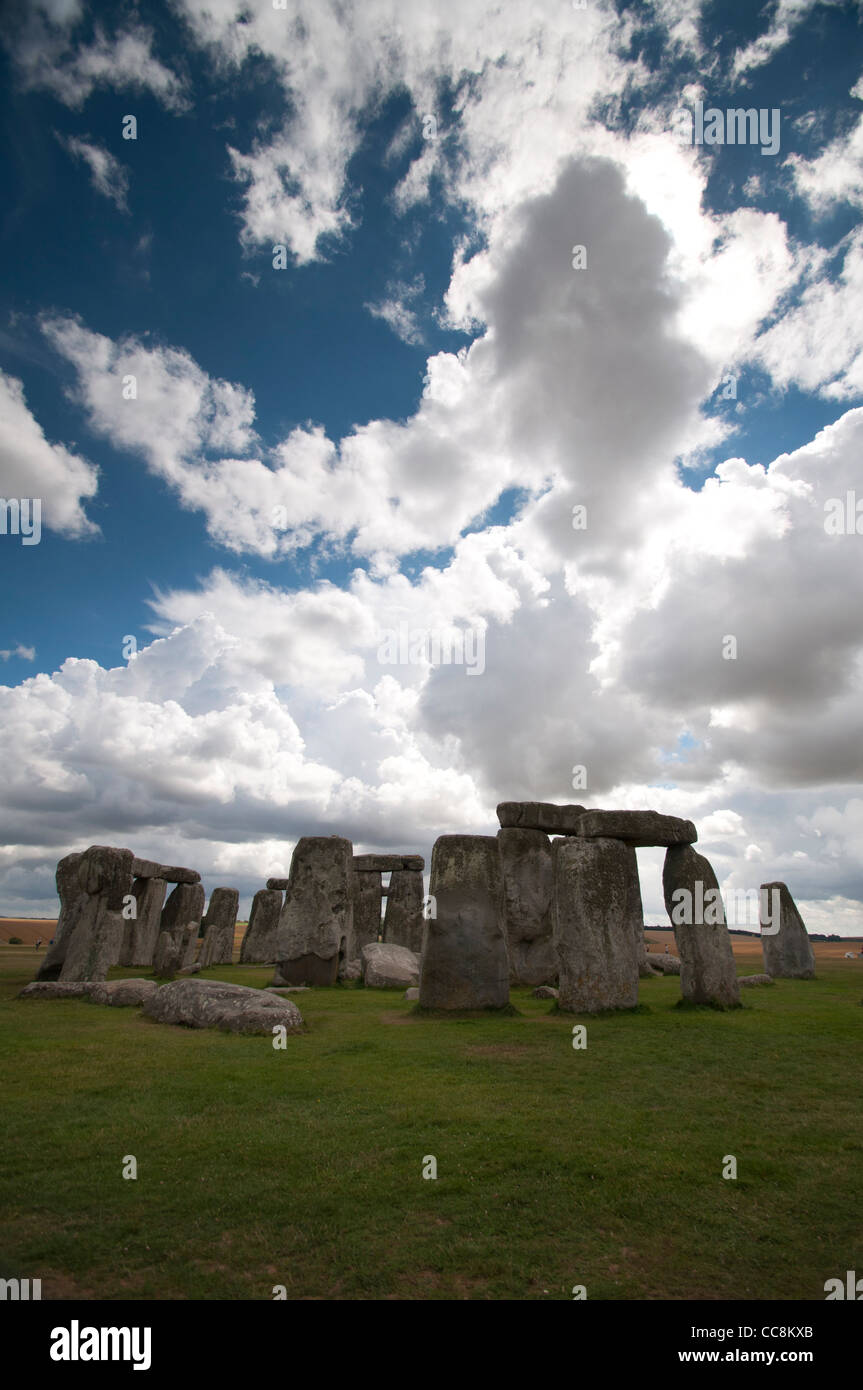 Stone henge stands beneath the clouds Stock Photo - Alamy