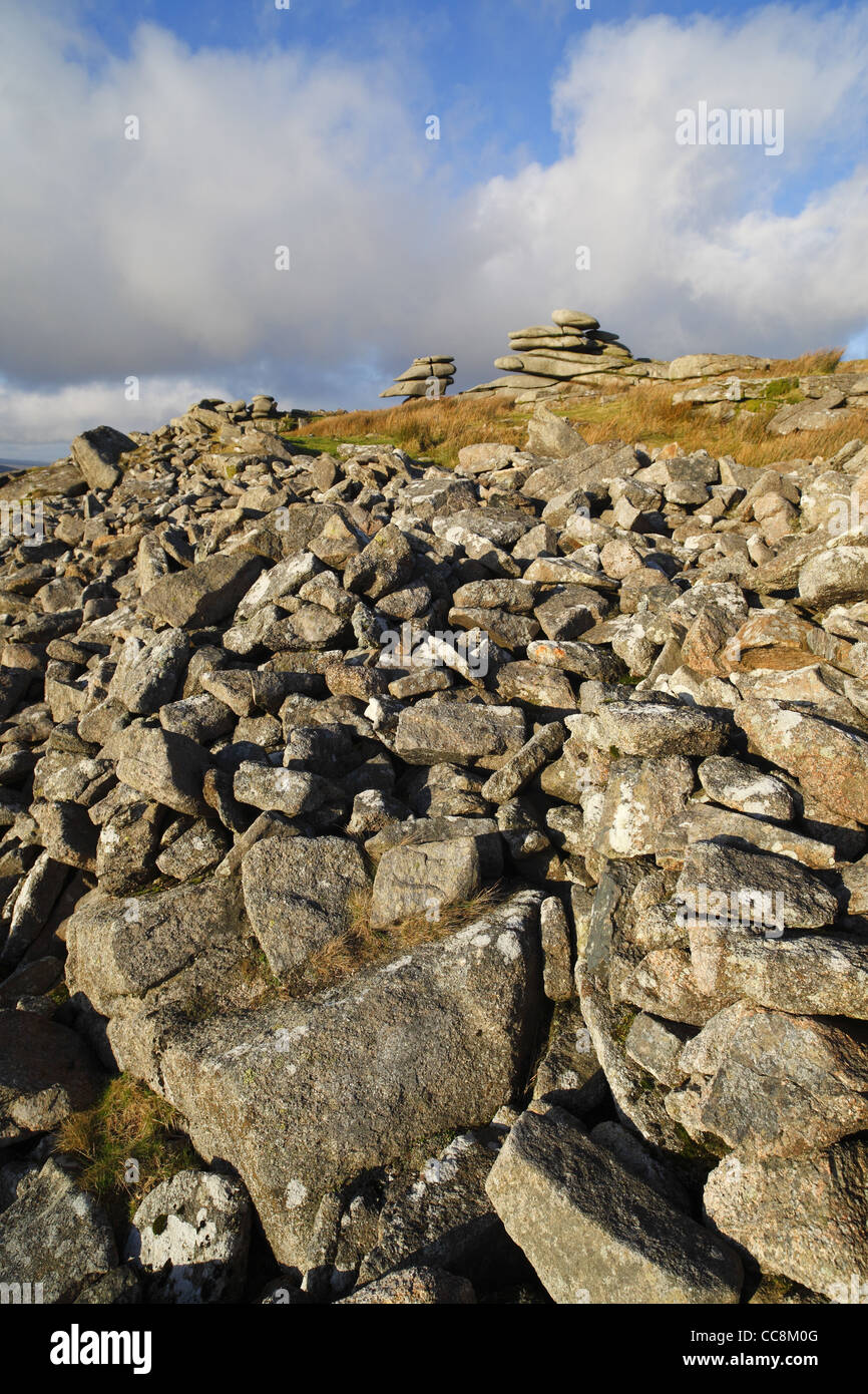 The Cheesewring Quarry near Minions on Bodmin Moor in Cornwall, UK ...