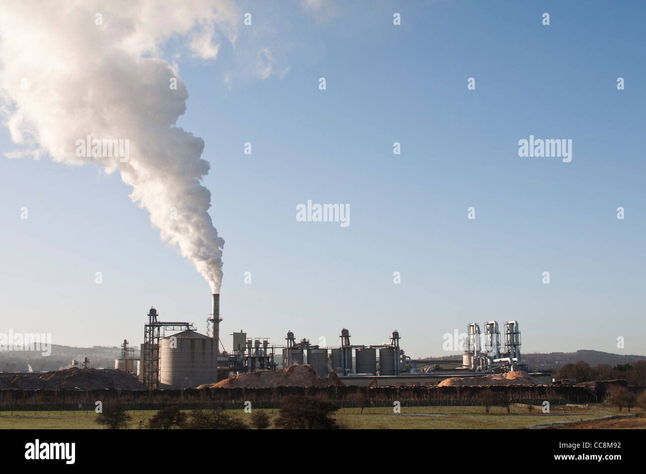 Egger [UK] Ltd, a wood processing factory in Hexham, Northumberland ...