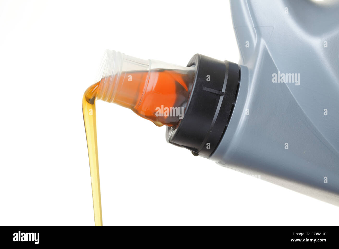 Can with car engine oil isolated on white Stock Photo - Alamy