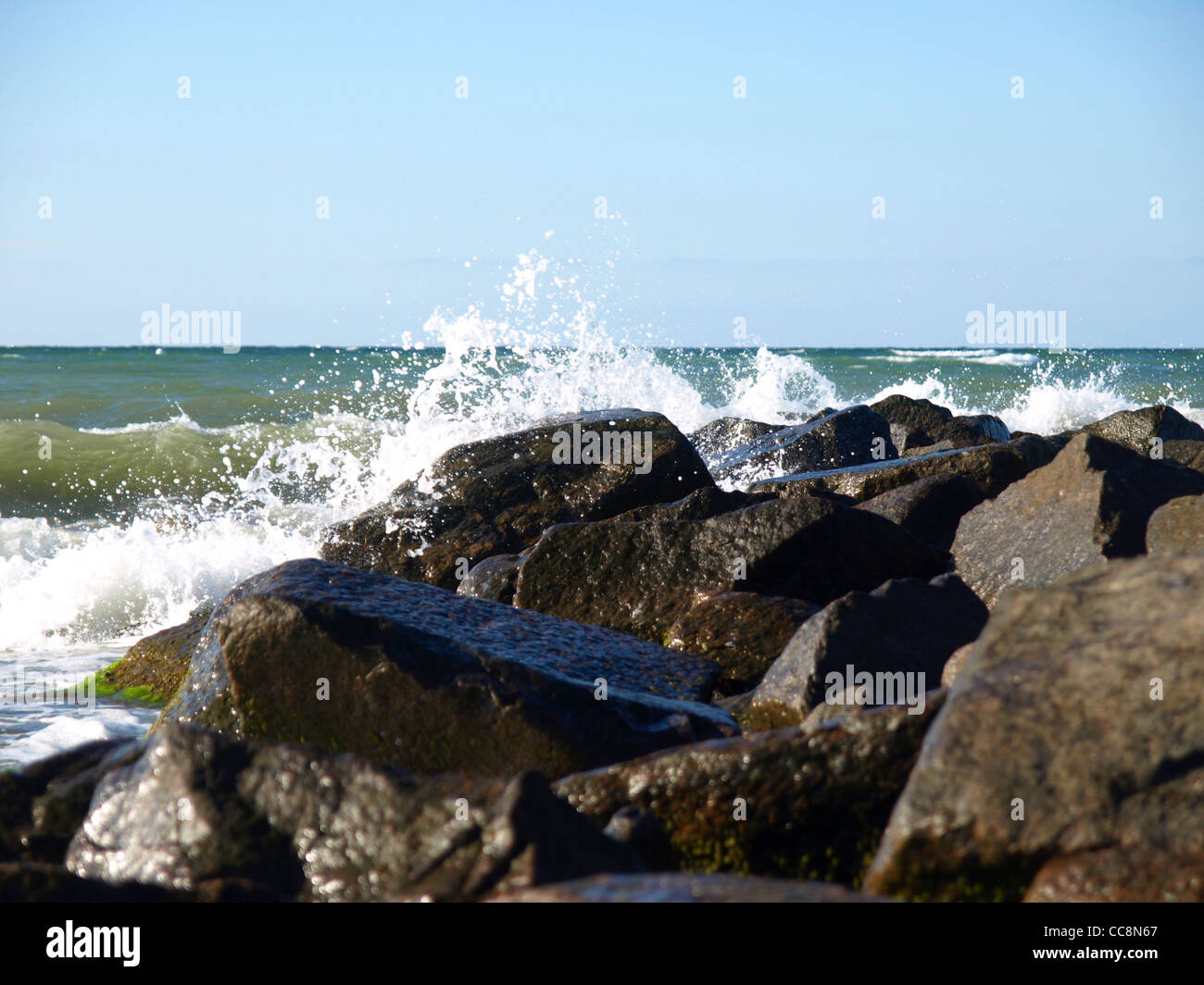 Big rocks on the beach Stock Photo - Alamy