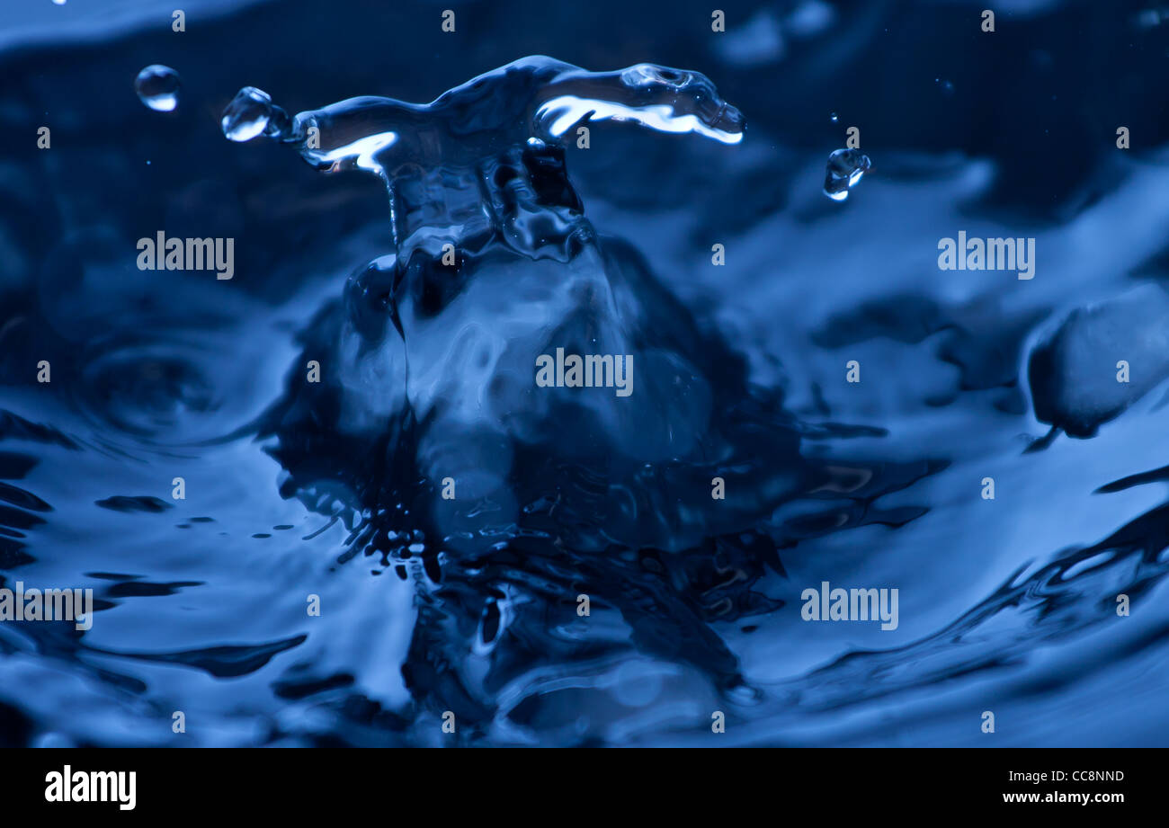 freeze drops of water, close-up Stock Photo - Alamy