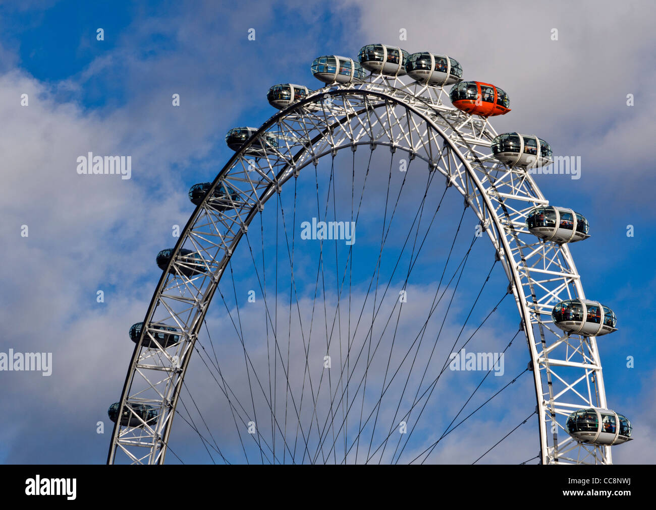 London Eye attraction South Bank London England Great Britain UK Stock ...