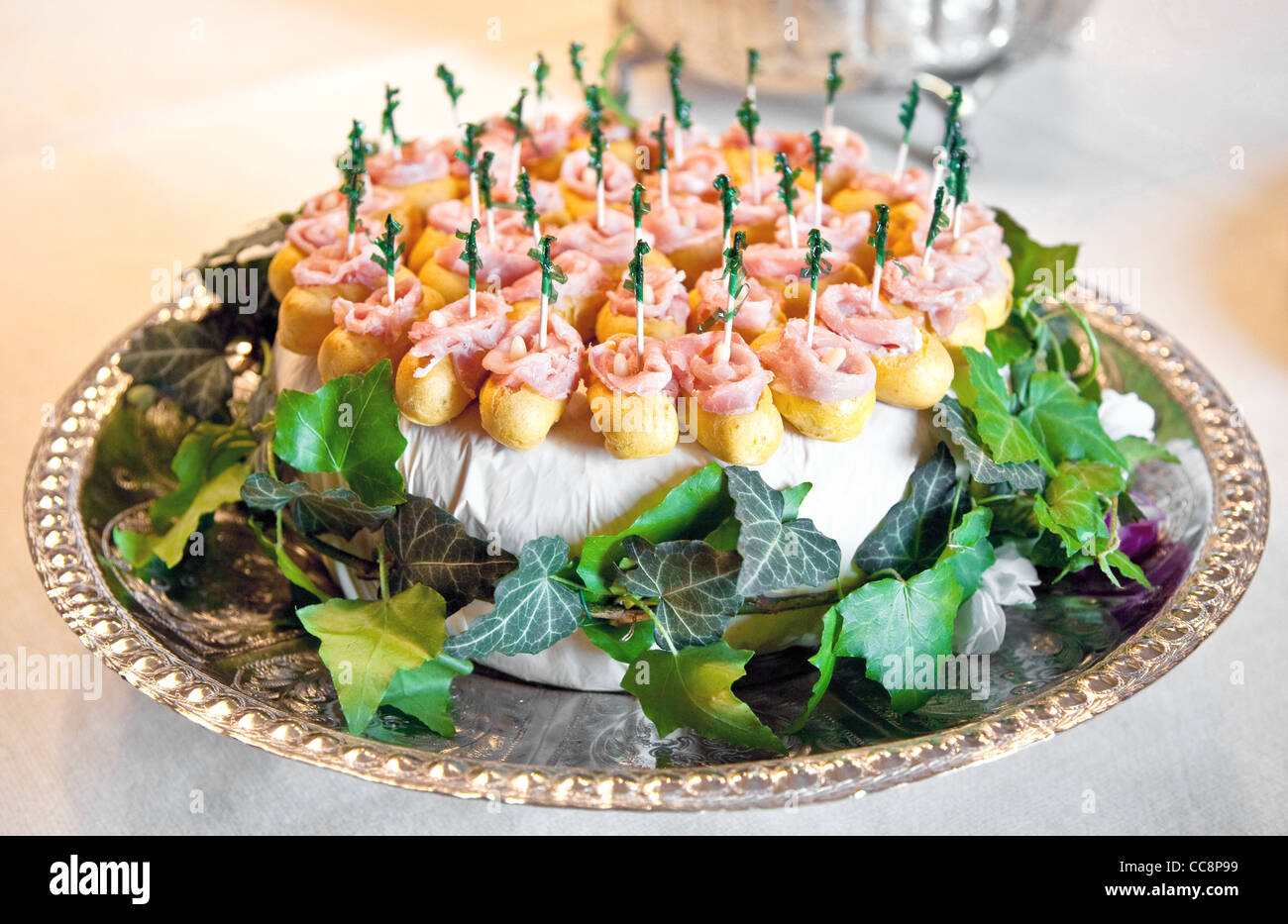 Elegance presentation appetizer catering for celebration events Stock ...
