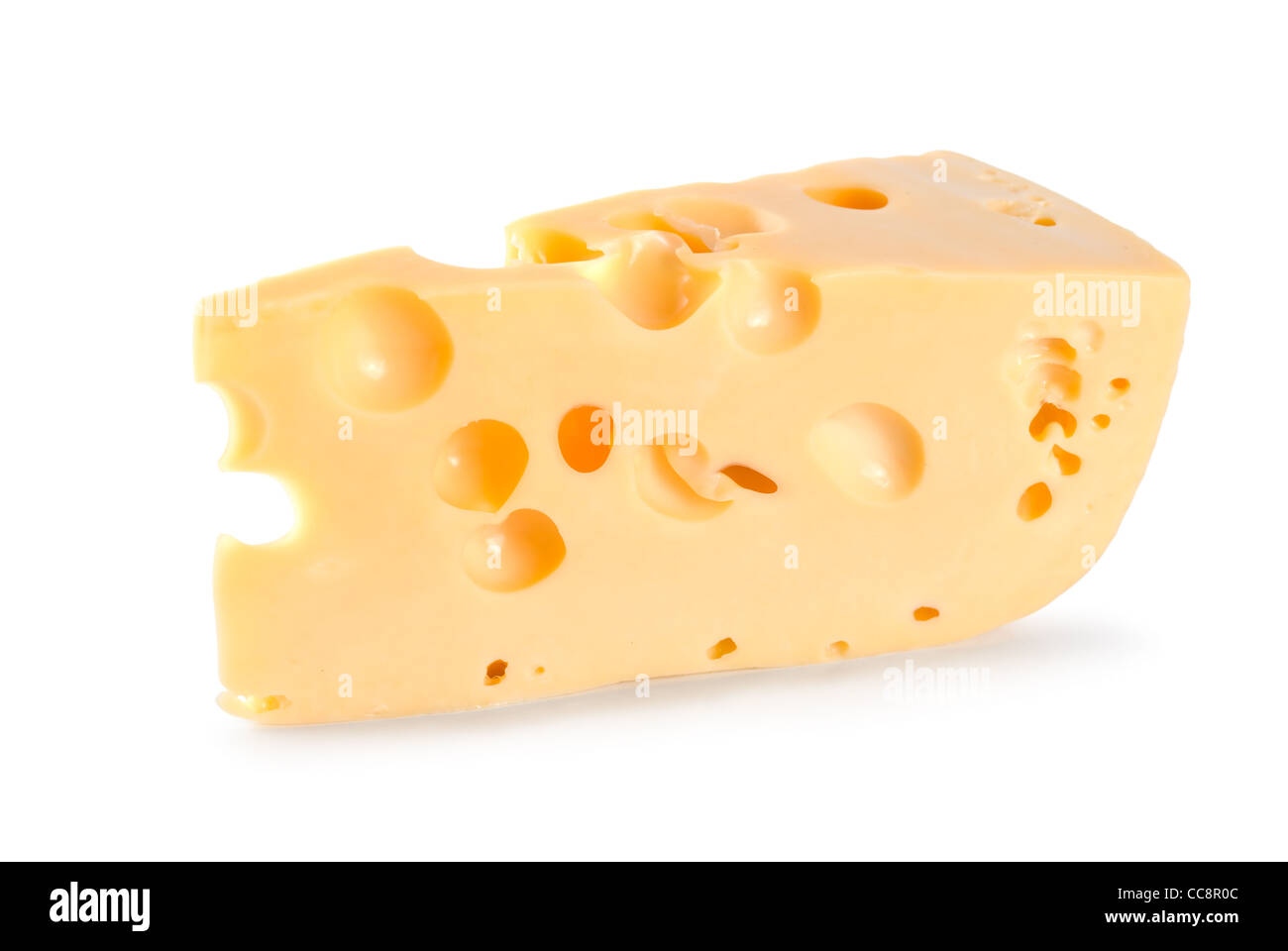 Fresh Dutch cheese isolated on white background Stock Photo - Alamy