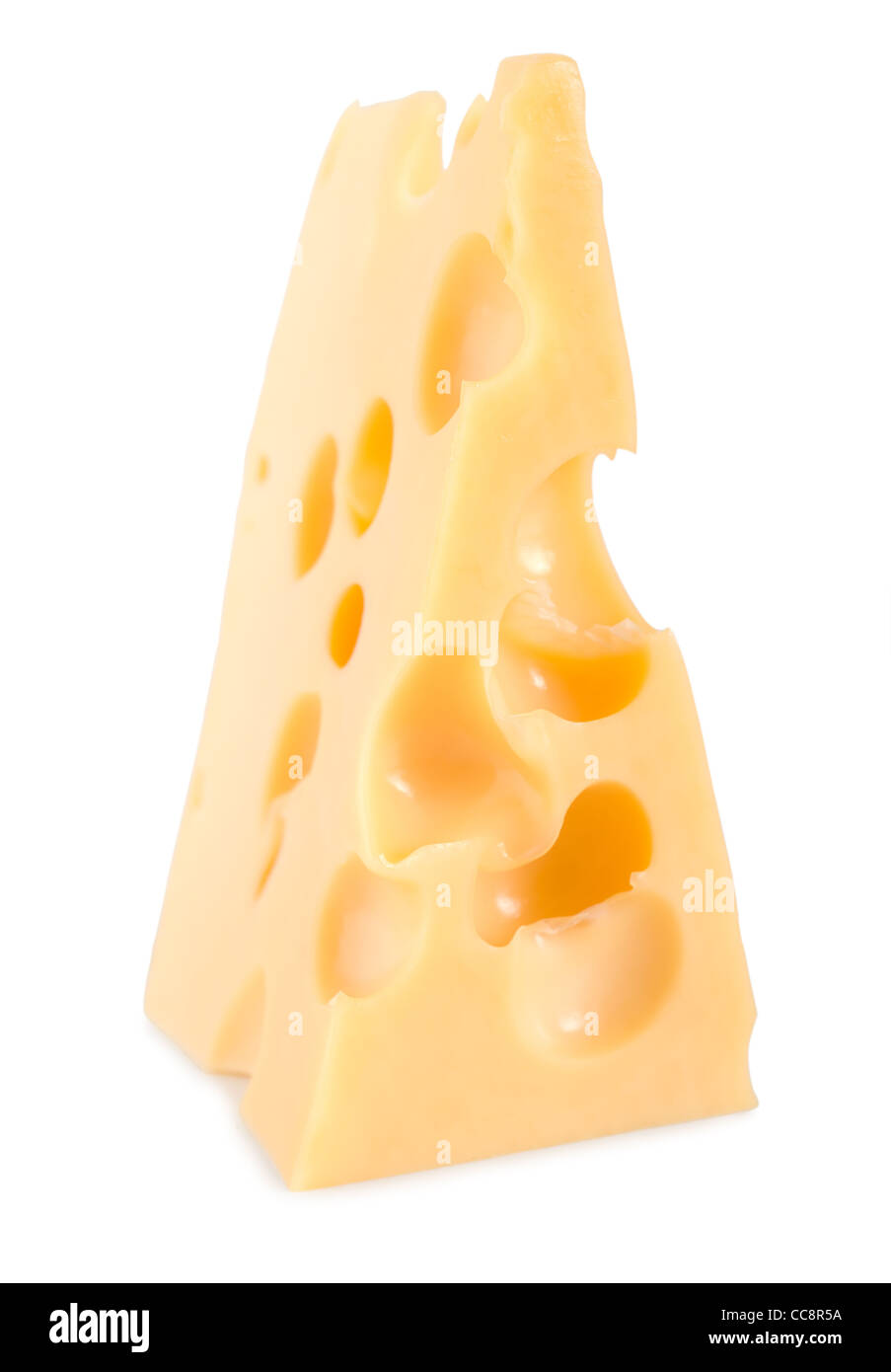 Fresh Dutch cheese isolated on white background Stock Photo - Alamy