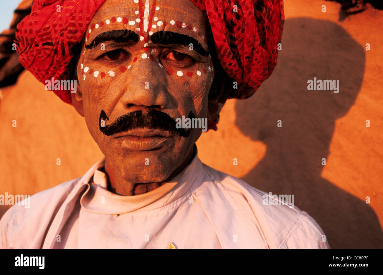 Man performing the Kachhi ghodi dance ( i.e. the horse dance) ( India ...