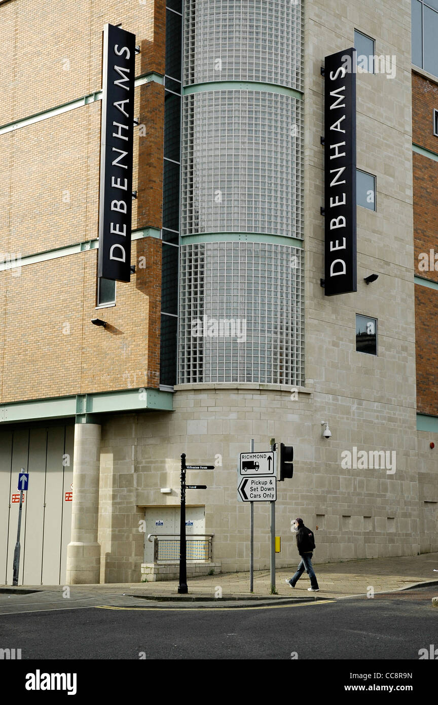 Debenhams shop sign at Foyleside Shopping Centre, Londonderry, Northern ...