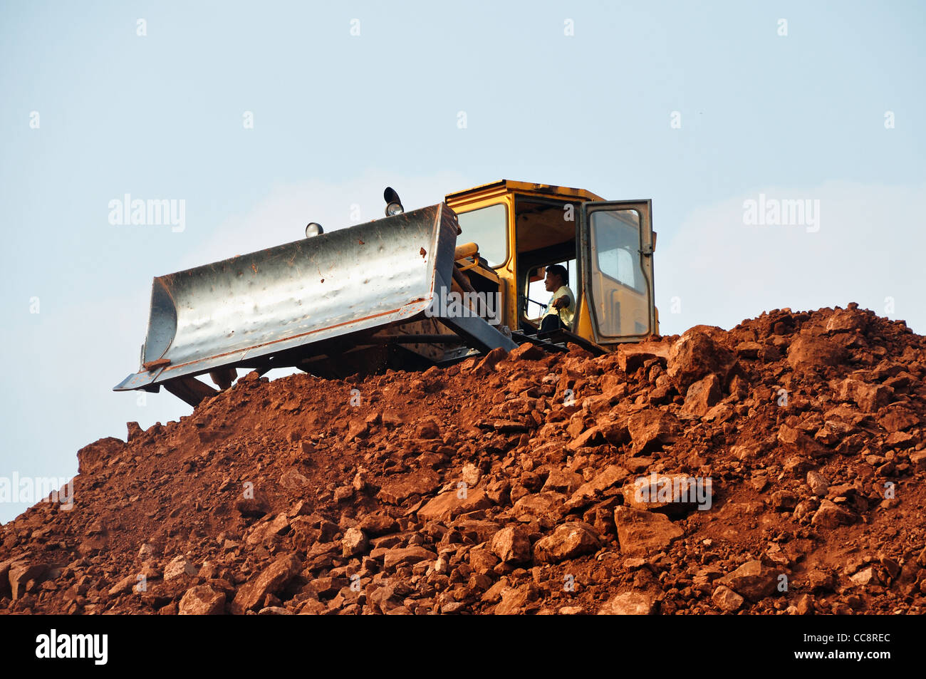 bulldozer at work Stock Photo - Alamy