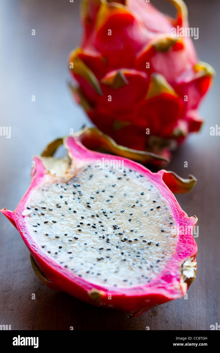 Fresh, delicious pitahaya, dragon fruit. Studio shot Stock Photo - Alamy
