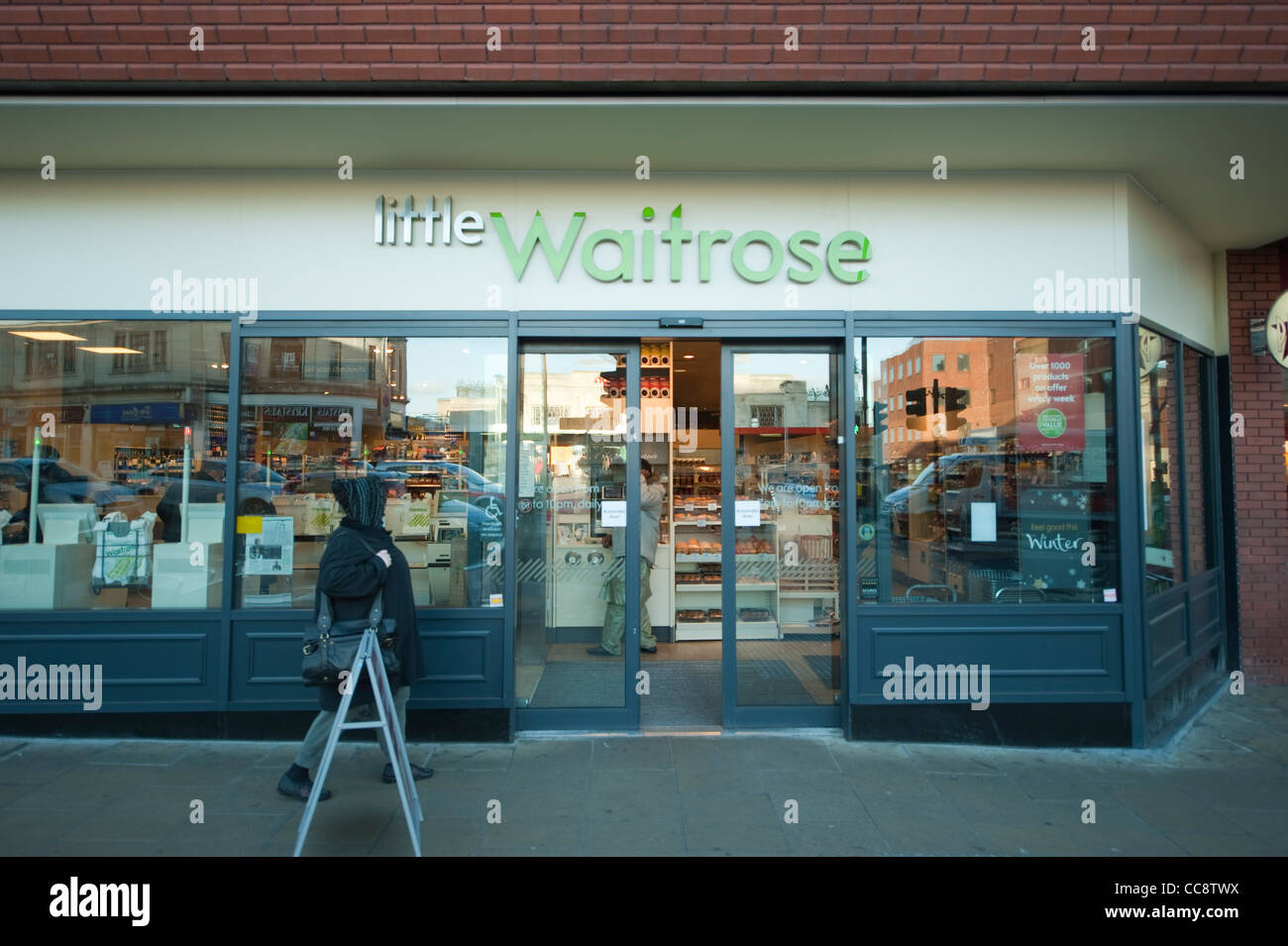 The British High Street. Little Waitrose shop Stock Photo - Alamy