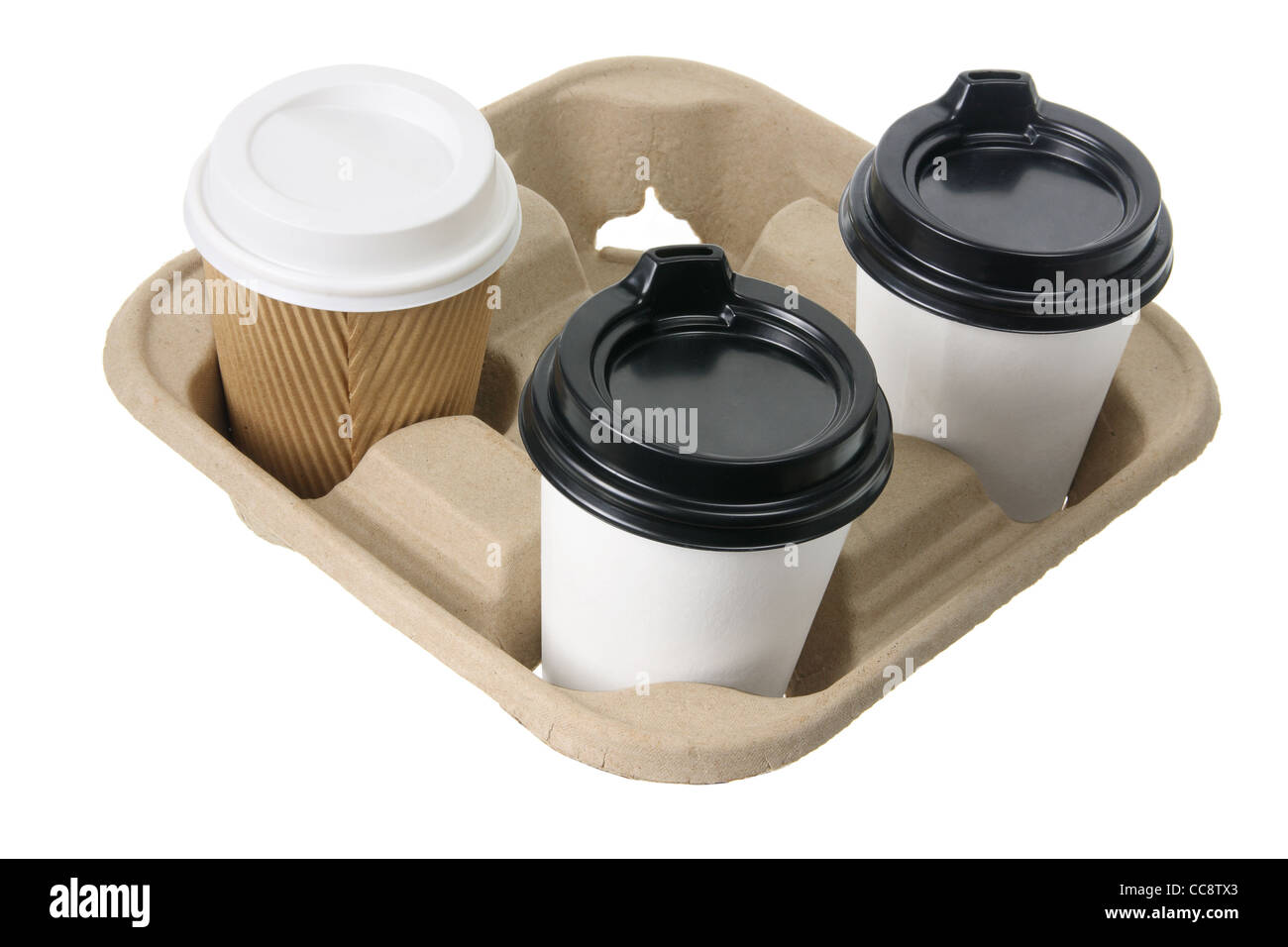 Cups of Takeaway Coffee Stock Photo - Alamy