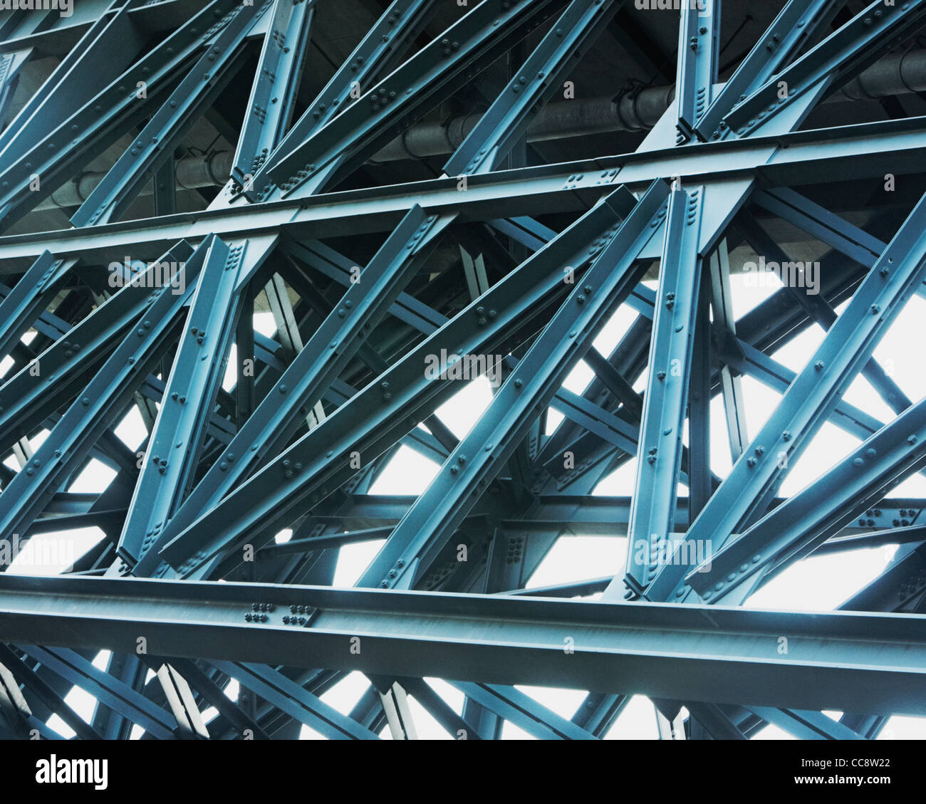 detail of girder work on architectural structure Stock Photo - Alamy