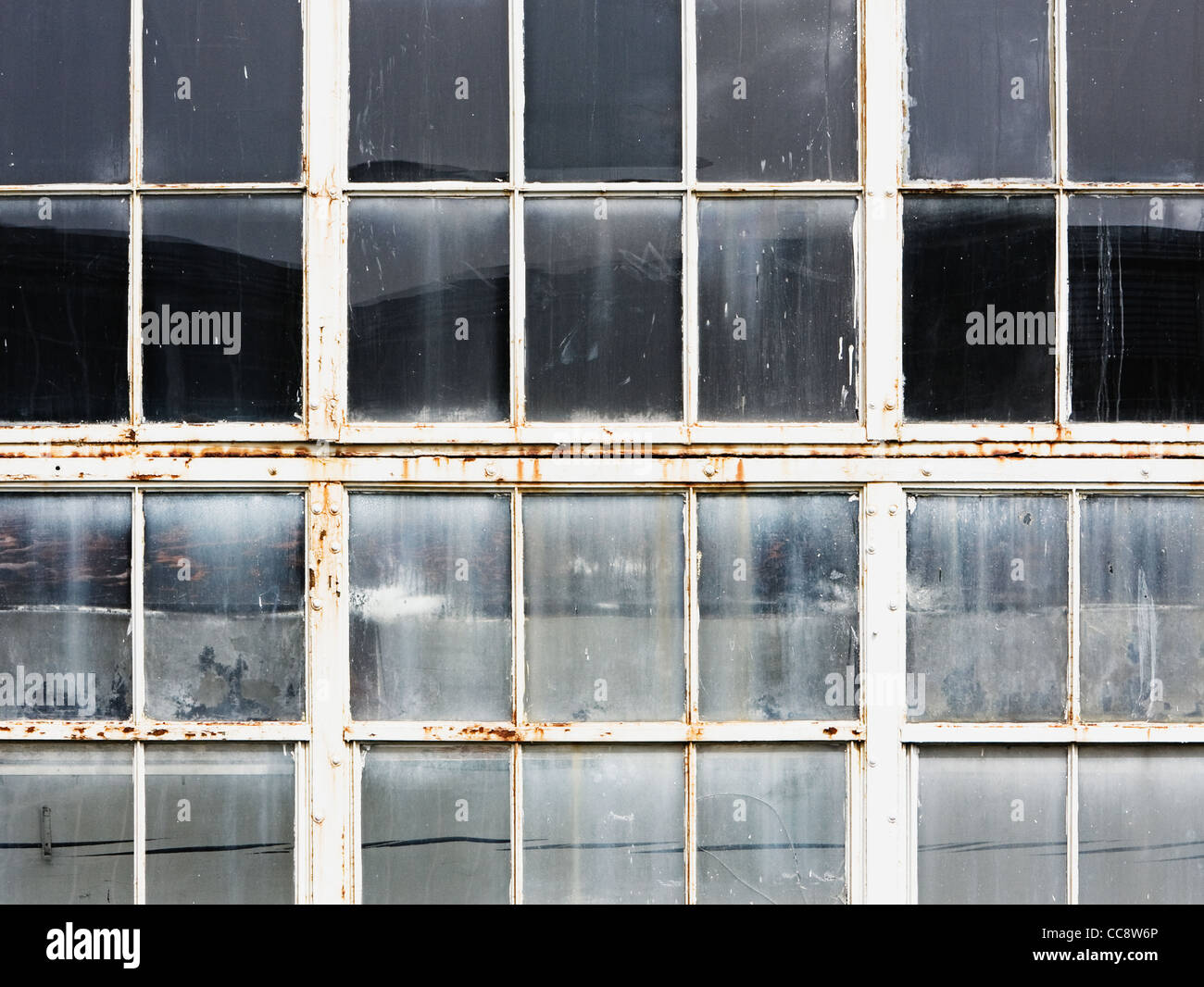 window in hangar wall Stock Photo - Alamy