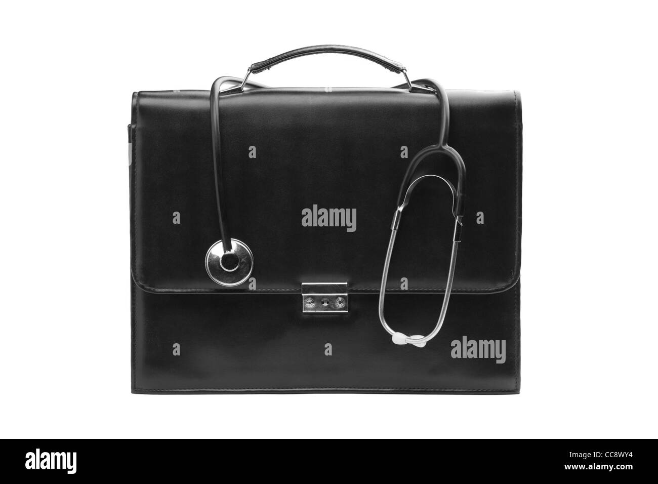 Doctor bag stethoscope Black and White Stock Photos & Images - Alamy