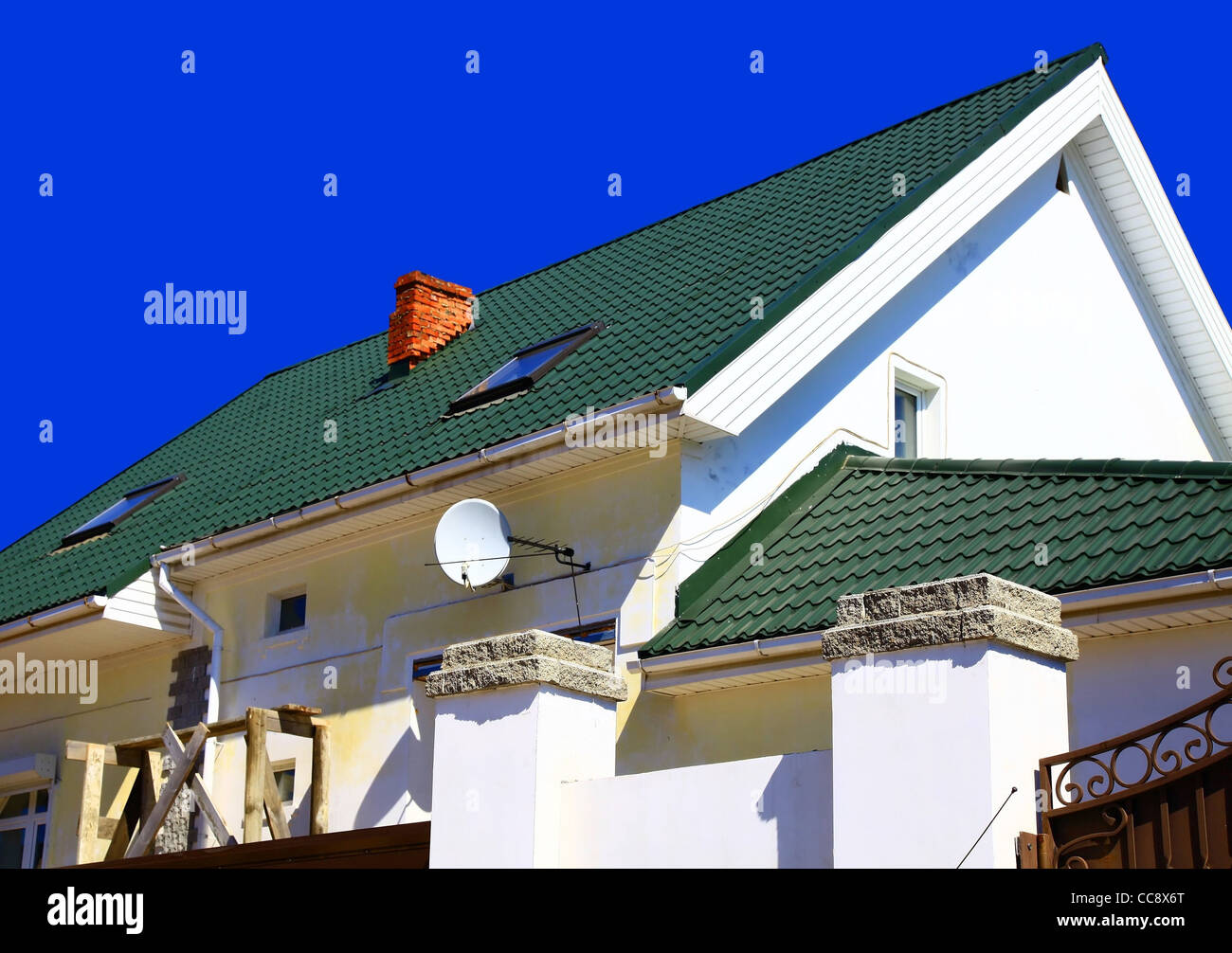 Part of the house under construction. Day Stock Photo - Alamy