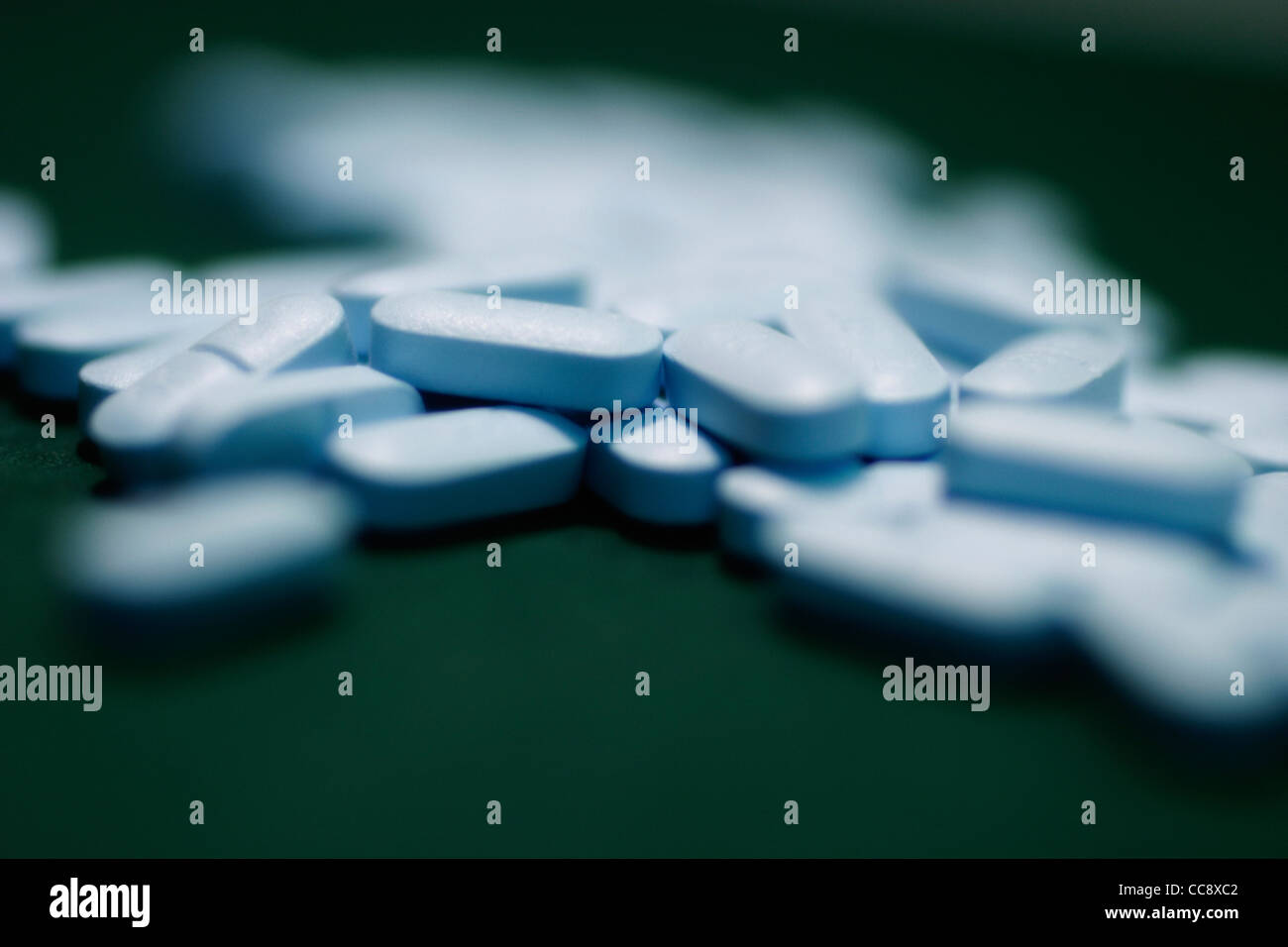 group of blue pills Stock Photo - Alamy