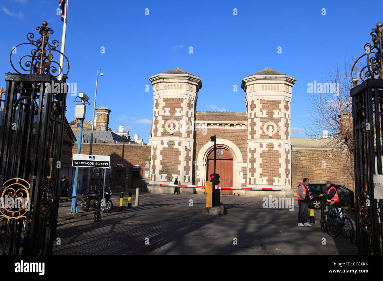 united kingdom west london du cane road hmp wormwood scrubs Stock Photo ...