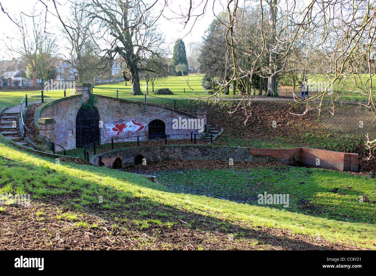 The Grotto in Carshalton Park in the London Borough of Sutton, England ...