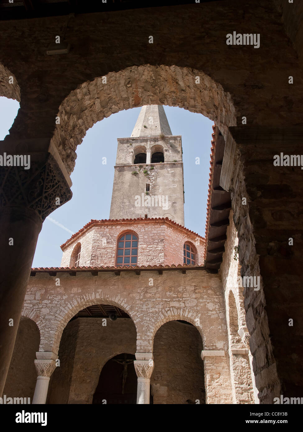 old roman basilica in Porec Istria Stock Photo - Alamy