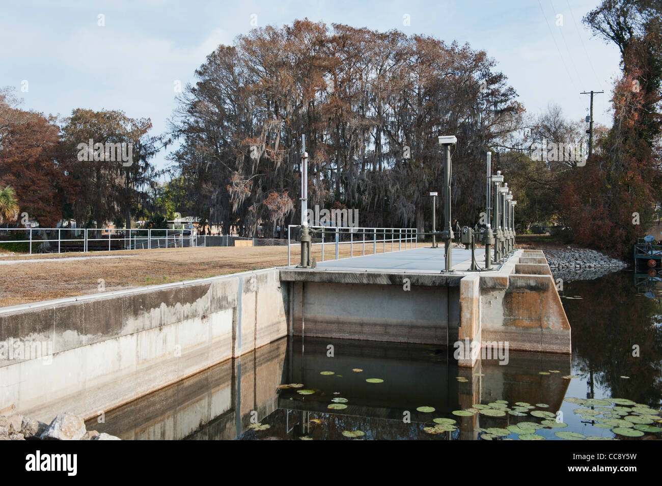 St. Johns Water District Burrell Lock and Dam Spillway Leesburg ...