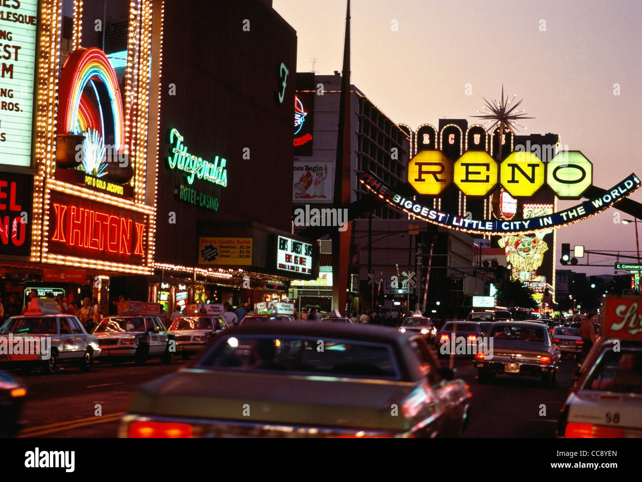 Reno Arch, Virginia Street, Reno, NV [Series 1 of 2] Stock Photo - Alamy