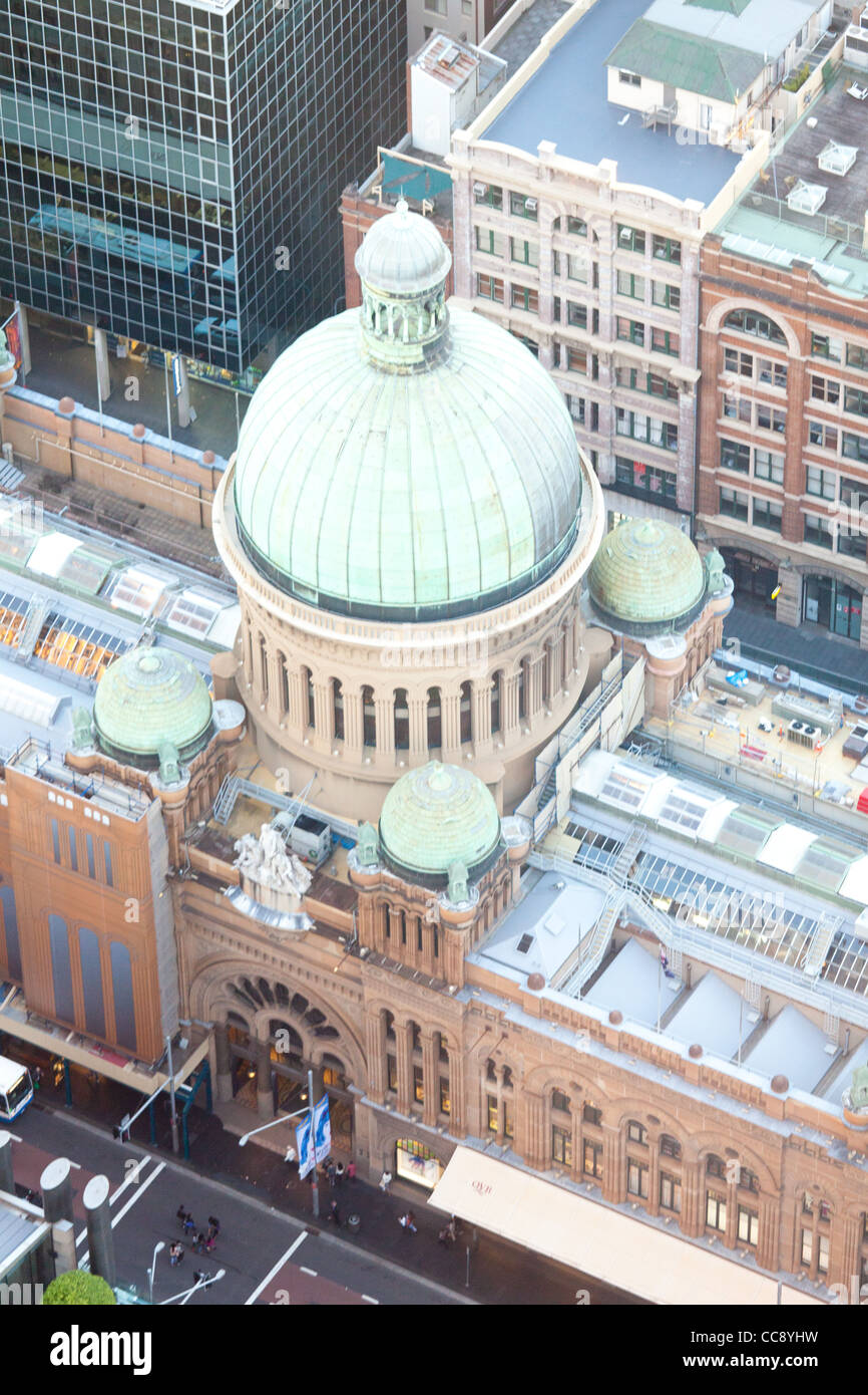 Queen Victoria Building from above in Sydney Stock Photo - Alamy