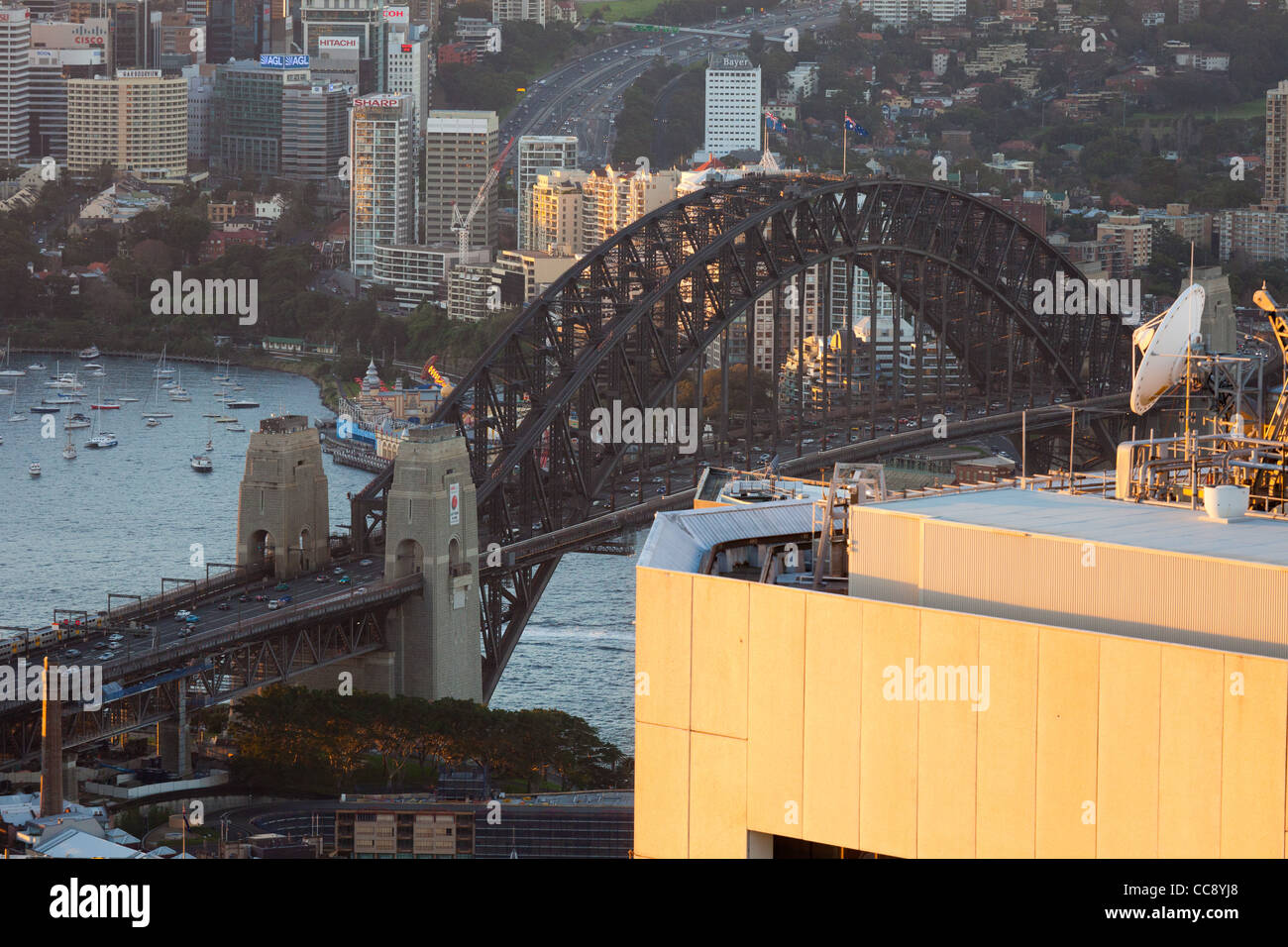 Sydney Harbour Bridge from Sydney Tower Eye Stock Photo - Alamy