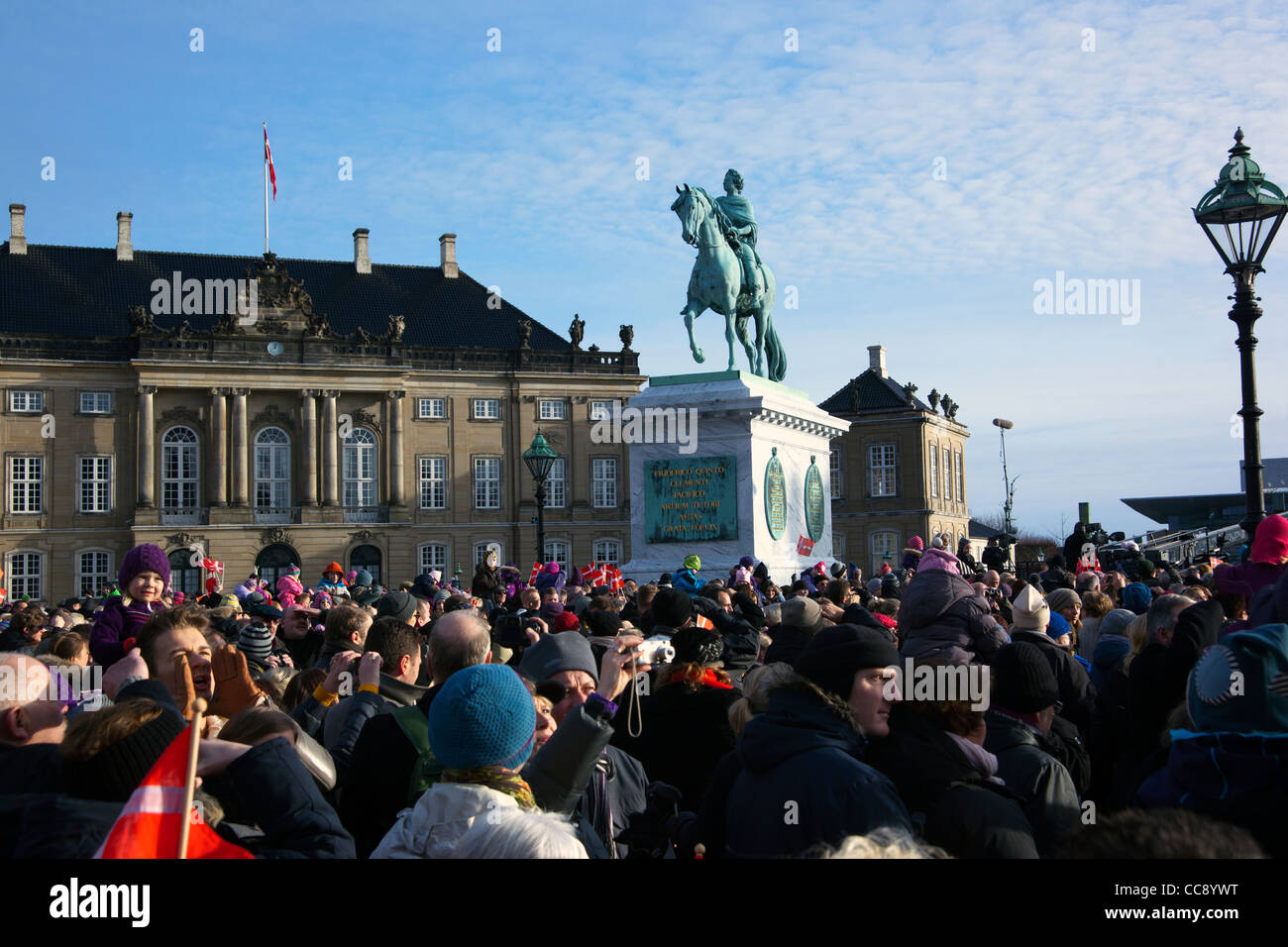 Danes congrats their Queen Stock Photo - Alamy