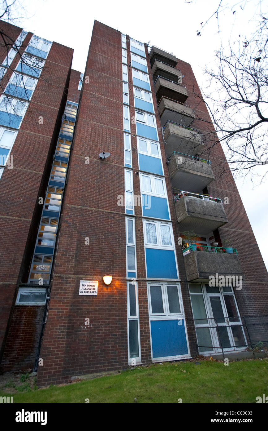 social housing tower block London England UK United kingdom Stock Photo ...