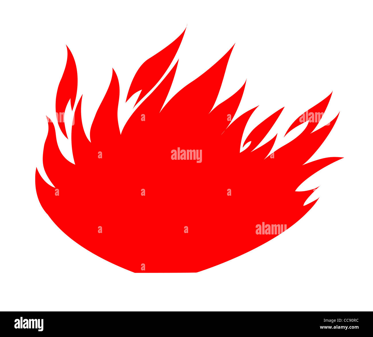 burning sketch on white background. vector Stock Photo - Alamy