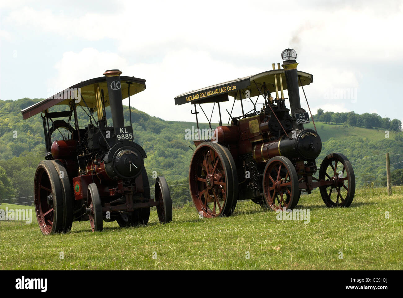 A Tasker B2 Convertible Tractor, built 1923 (left) with a Tasker B2 ...