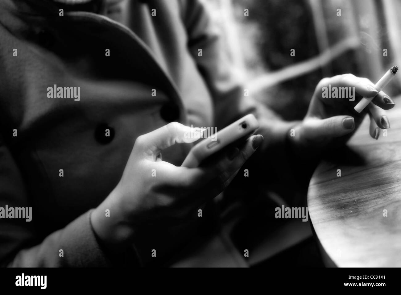 Smoking message Black and White Stock Photos & Images - Alamy