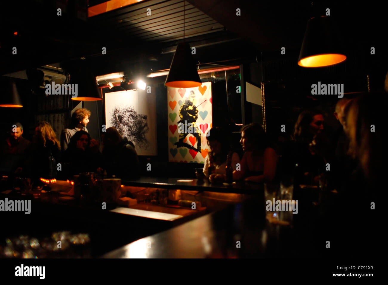 Nightlife scene in Maxim nightclub in King George street downtown Tel ...