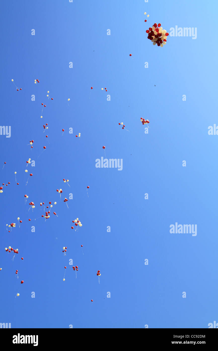 air balls in blue sky Stock Photo - Alamy