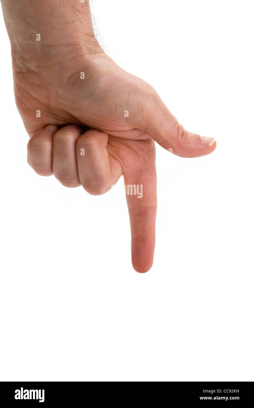 Pointing hand cutout hi-res stock photography and images - Alamy