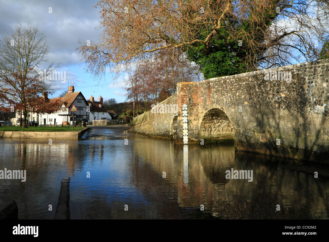 The ford at Eynsford, Kent, UK Stock Photo - Alamy